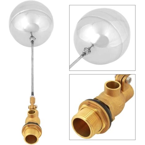 Float Valve DN20, G3/4" Male Thread Water Sensor Floating Valve Float ...