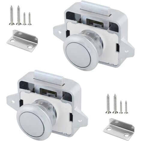 Set of 2 Push Buttons Camper Van 14 to 16 Lock Latch Button Push Latch ...
