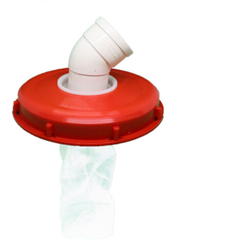 IBC Lid with Nylon Filter, 245mm IBC Tank Filter Lid, Red
