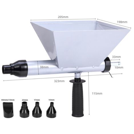 Cement Grout Gun Mortar Sprayer Pump Lime Cement Grouting Gun, with 4 ...