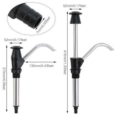 CSPARKV Hand Water Pump for Caravan Sink Tap Camping Trailer Motorhome ...