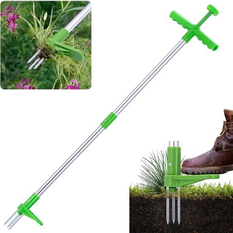 Stainless Steel Hand Weeding Tool with 3 Claws, Dandelion Puller Garden ...
