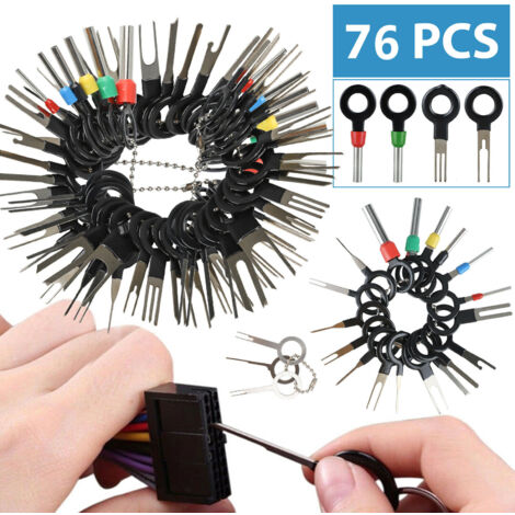 76pcs New Wire Terminal Removal Tool Automotive Electrical Wiring Crimp ...