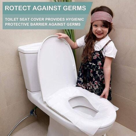 60 Pieces Disposable Toilet Liners Disposable Toilet Bowl Liners Disposable Toilet Seat Cover Biodegradable Paper Toilet