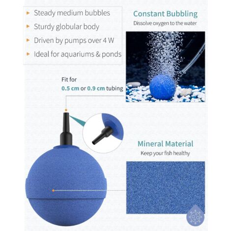 Pack Aquarium Air Stone Bubbler 5cm Ball-Shape Bubble Release Tool ...
