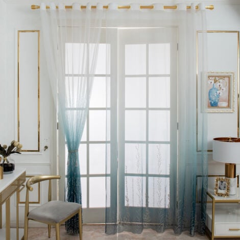 New finished product of gradient window screen, living room balcony ...