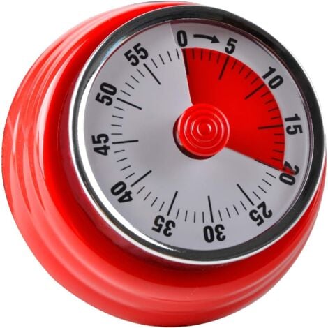 (Red)Kitchen Timer Reminder Manage Timers 360 Degree Rotating ...