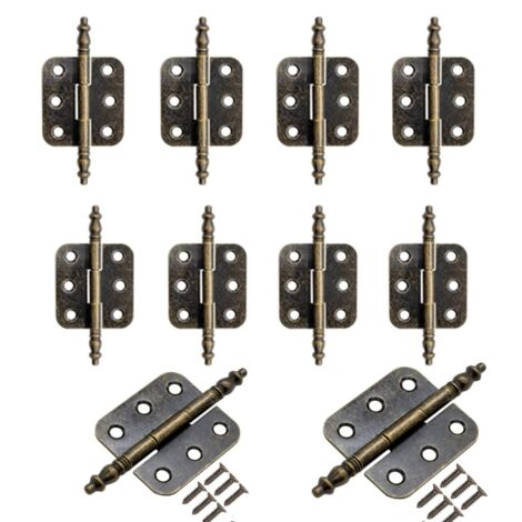 10pcs Antique Metal Hinges 70 x 35mm Bronze Iron Hinges Classic Design ...