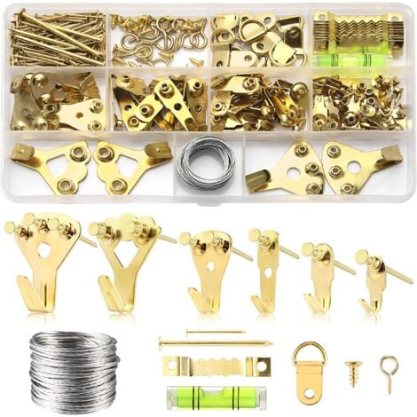 Picture Frame Hanger, 196 Pieces Picture Hanging Kit, with Screws ...