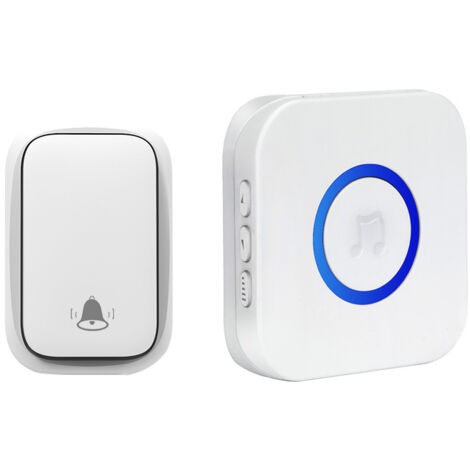 Wireless Doorbell Waterproof Electronic Door Chime Kit with Battery, 38 ...