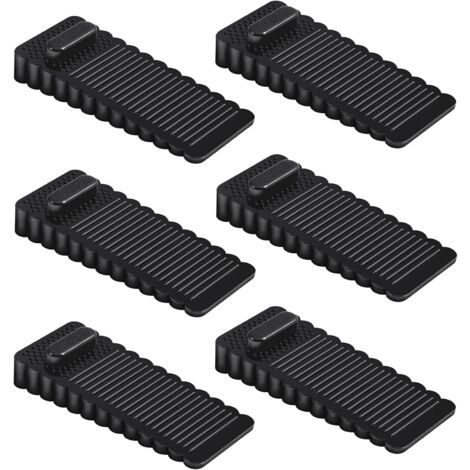 Door Stops, 6 Pieces PVC Door Wedges, Adjustable Height and Stackable ...