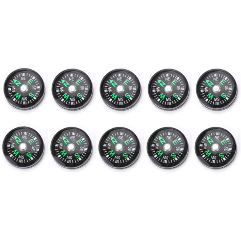 10Pcs Mini Compass 20mm Mini Pocket Compass Portable Survival Set for ...