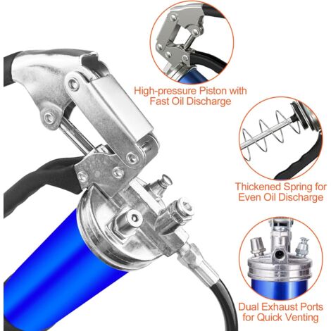 CSPARKV 4 Pack Manual Grease Gun Cartridge Pneumatic High Pressure ...