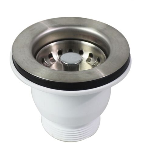 Poly Grid Sink Drain, White