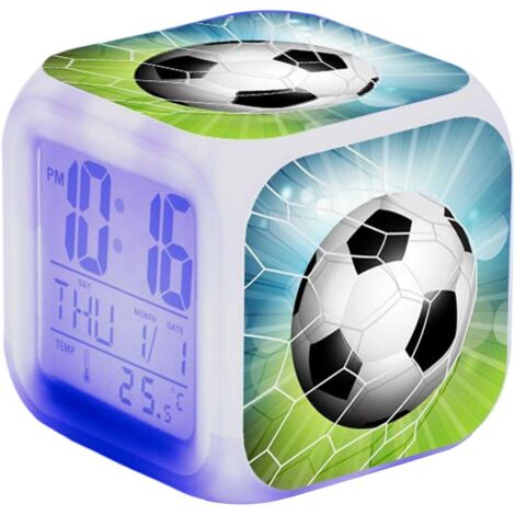 CSPARKV Football Alarm Clock, Kids Alarm Clock, Electronic Clock ...
