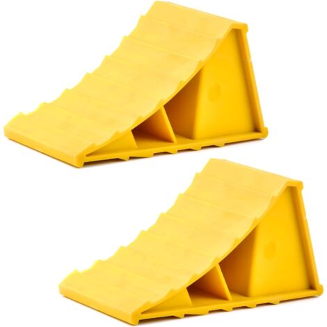 CSPARKV 2 Pieces Wheel Chock, Anti-Slip Block, Wheel Chocks, Car Wheel ...