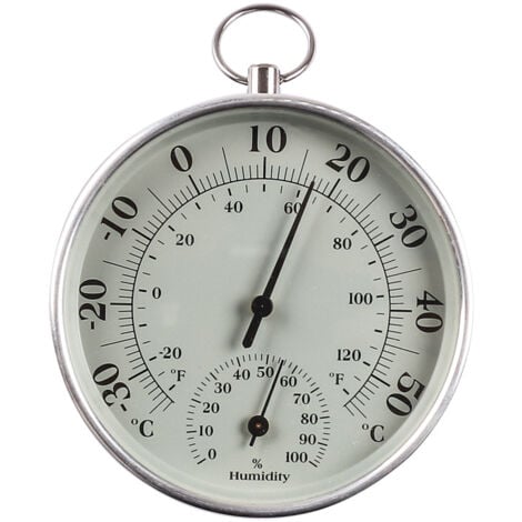 10cm Indoor Outdoor Thermometer with Humidity Meter Indoor Outdoor Air ...