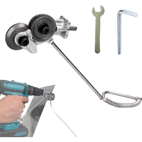 Plate Cutter for Electric Metal Drill, Metal Drill Attachment Nibbler ...