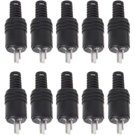 10pcs 2 Pin DIN Speaker Plug 2 Pin Socket HiFi Speaker Cable Soldering ...
