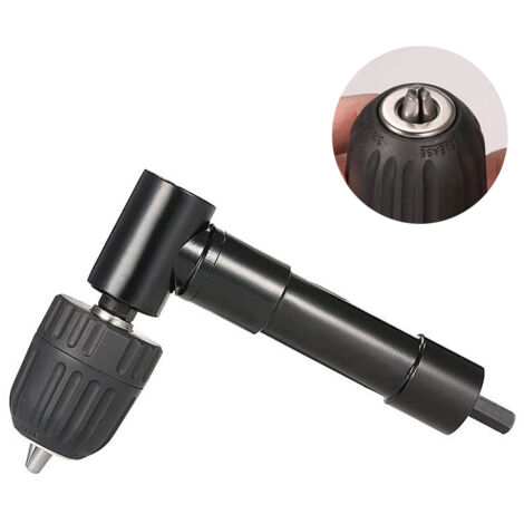 90° Right Angle Chuck Self-Tightening, Quick Release Elbow Drill Chuck ...
