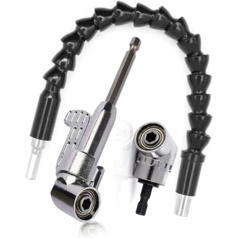 Right Angle Drill Bit and Flexible Angle Extension Kit,105 Degree Right ...