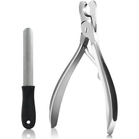 Pet Nail Clippers with File All Metal Thickening Steel Cat Dog Nail Clippers Professional Paw Care Tools for Large Medium Small Dogs Cats