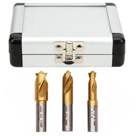 CSPARKV 3Pcs Spot Weld Drill Bit, 6.5mm/8mm/10mm Spot Weld Cutter Drill ...