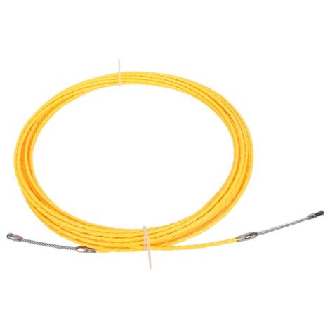 CSPARKV 4.5mm x 30m Fiberglass Cable Puller Wire Puller Yellow