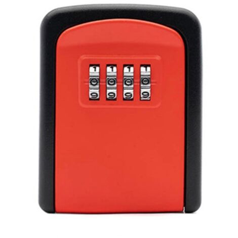 CSPARKV (red) SECURE WALL-MOUNTED KEY SAFE 75 X 90 X 33 MM