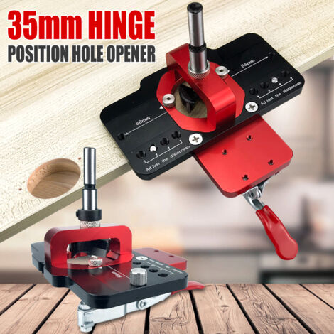 CSPARKV 35m Hinge Boring Hole Drilling Guide Hinge Jig with Clamp - for ...