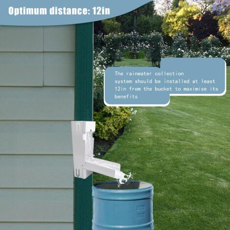 Rainwater Collector Kit, Rectangular Gutter Water Collector, Rainwater ...