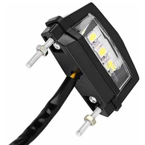 12V Universal License Plate Light Motorcycle LED License Plate Light ...