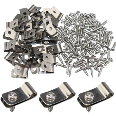 CSPARKV Fence Clips Fence Wire Clips Stainless Steel Wire Clips with ...