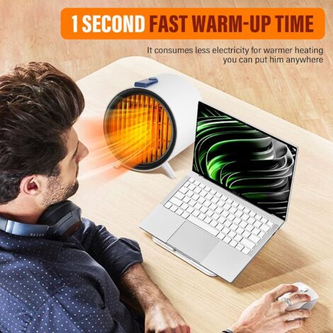 Fan Heater, Ceramic Fan Heater, 500W Electric Fan Heater, Overheat ...