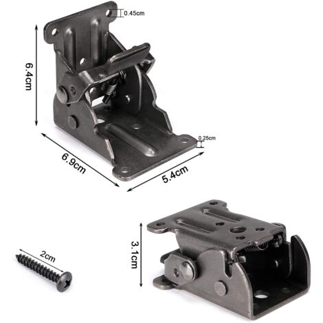 Folding Bracket Self-Locking Hinges Wall Mount Folding Folding Locking ...