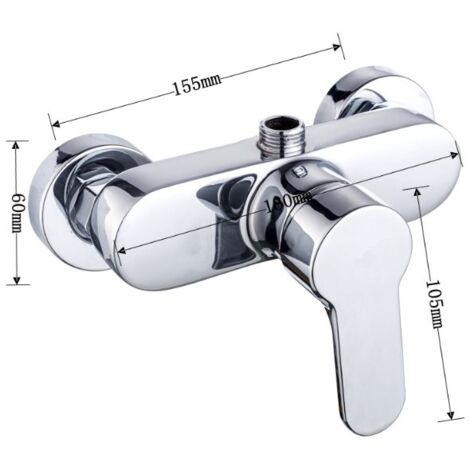 Single Lever Mixer Tap for Single Lever Shower Bathtub Faucet, Wall ...