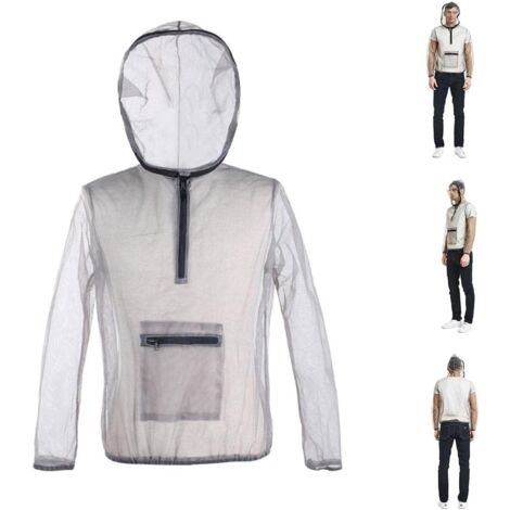 Anti-mosquito Costume Bug Lightweight Summer Mesh Net Hooded Clothing ...