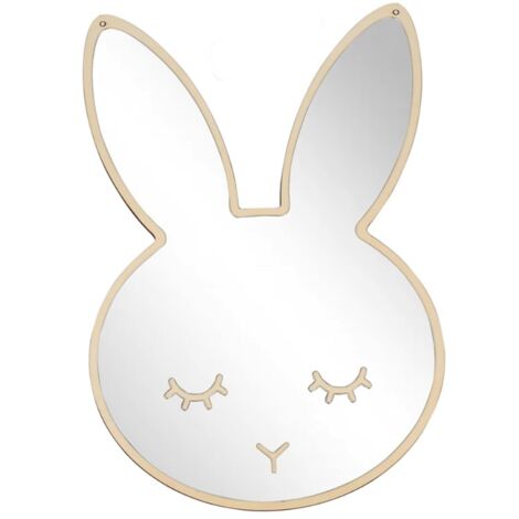 Acrylic Mirror - Rabbit/38x25x0.5 cm, Mirror for Children's Room ...