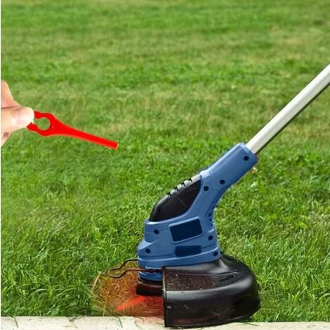 CSPARKV Pack of 100 Replacement Plastic Blades for Florabest LIDL Grass Trimmer Length 83mm Pack of 100