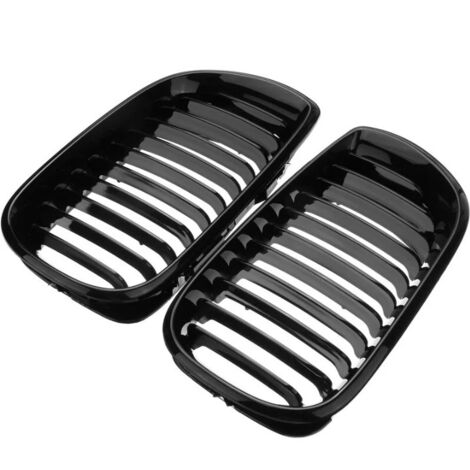 CSPARKV 2pcs Gloss Black Front Kidney Grille for BMW 3 Series E46 four ...
