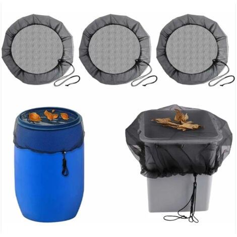 Pcs Rain Barrel Net: Protective Net with Drawstring Water Tank ...