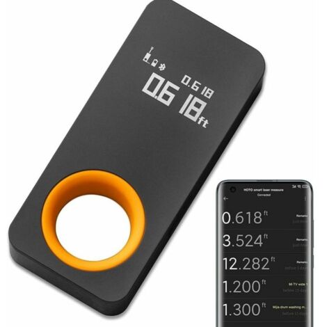 30ft Laser Distance Meter (73x33.2mm), Mini Portable Digital Laser ...