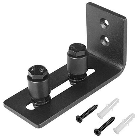 Guide for gate Sliding floor rails 1pcs Fontainebleau 115X50X65X5mm （black）