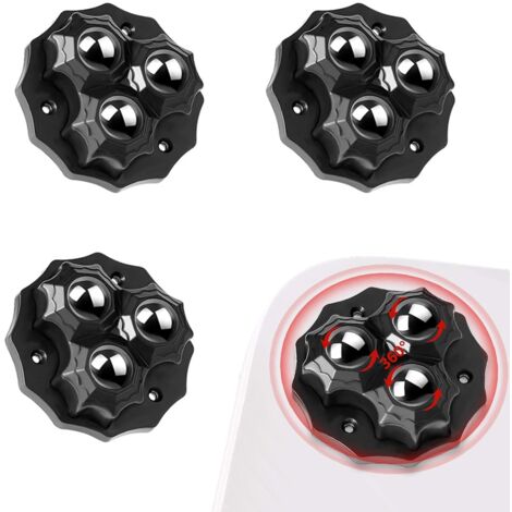 CSPARKV 4Pcs Small Furniture Casters, Small Caster Self-Adhesive Ball ...