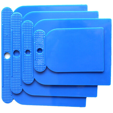 CSPARKV Set of 4 Plastic Japanese Spatulas - 50 mm 80 mm 100 mm 120 mm ...