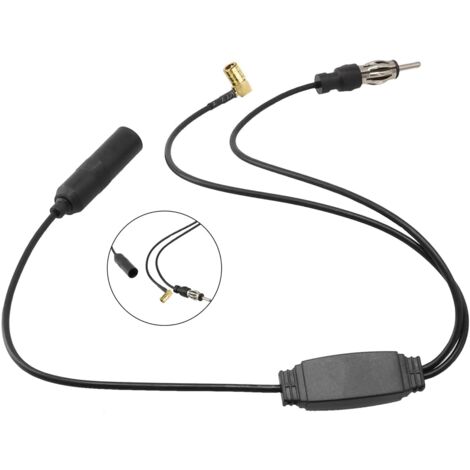Car Antennas Adapter to Din Connector, Dab Antenna Splitter SMB Adapter ...