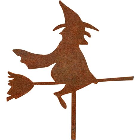 (26x24cm) Outdoor Garden Weather Vane - Rusty Metal Garden Decoration
