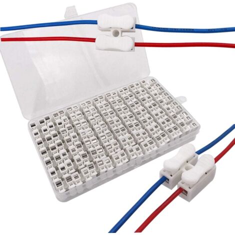 240Pcs Terminal Block 10A Quick Connector Spring Connector Cable Clamp ...