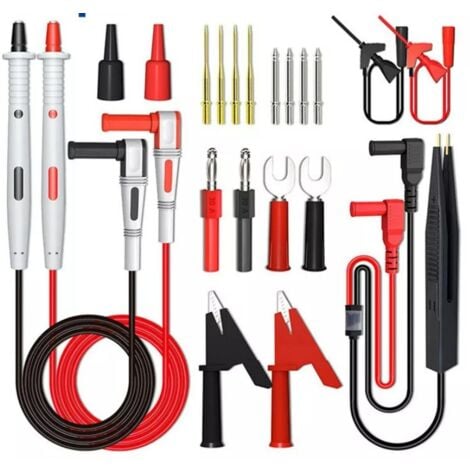 Multiple Test Leads Kit, Electrical Multimeter Test Lead with Alligator ...