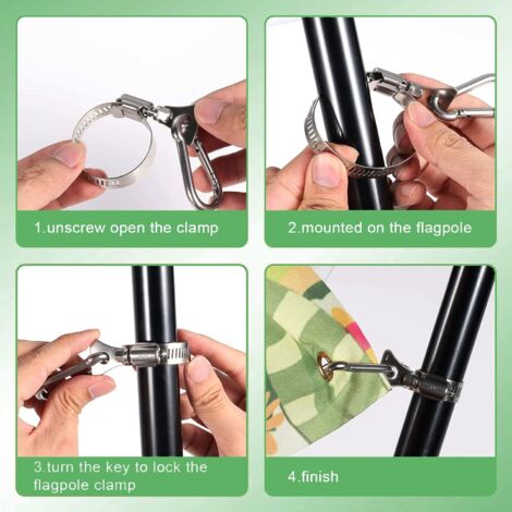 Flag Ring Clips,Flag Pole Equipment,Flag Pole Clip Rings,Flag Pole Clip ...